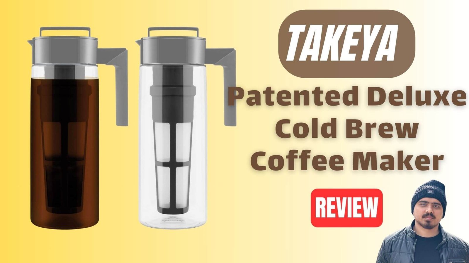 Takeya Cold Brew Coffee Maker 2 Quart - Rich, Smooth Coffee