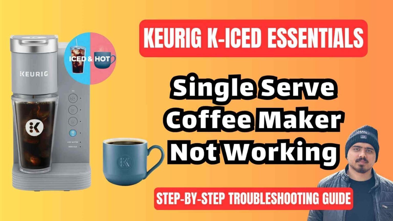 Fix Keurig K-Iced Essentials Coffee Maker - Troubleshooting