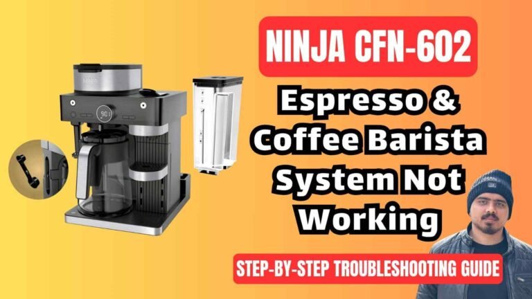 Fix Ninja CFN-602 Espresso & Coffee Barista System Issues