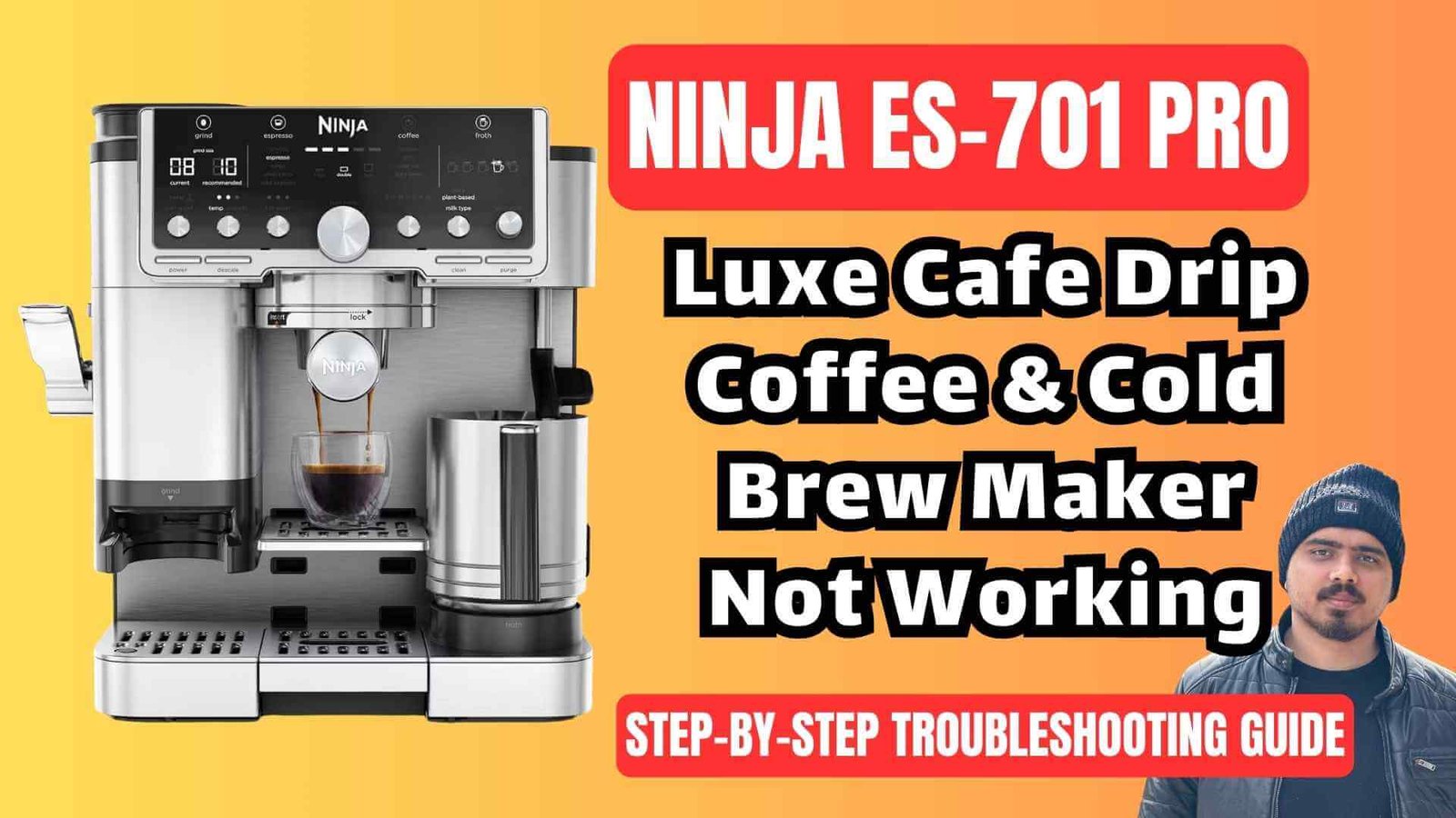 Fix Ninja Luxe Cafe ES701 Pro Espresso Maker Not Working
