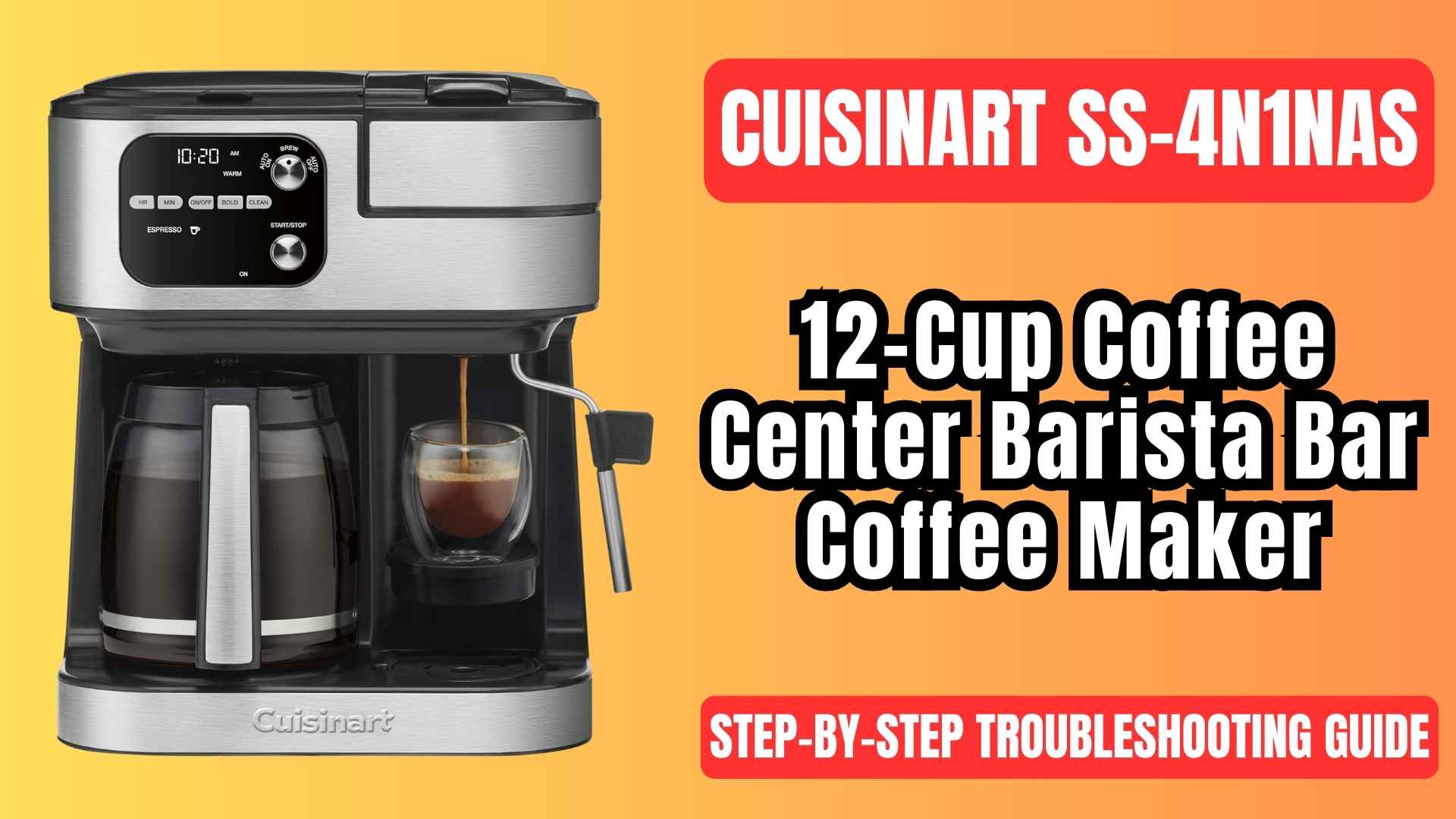 Fixing Cuisinart Coffee Center Barista Bar 4in1 Coffeemaker