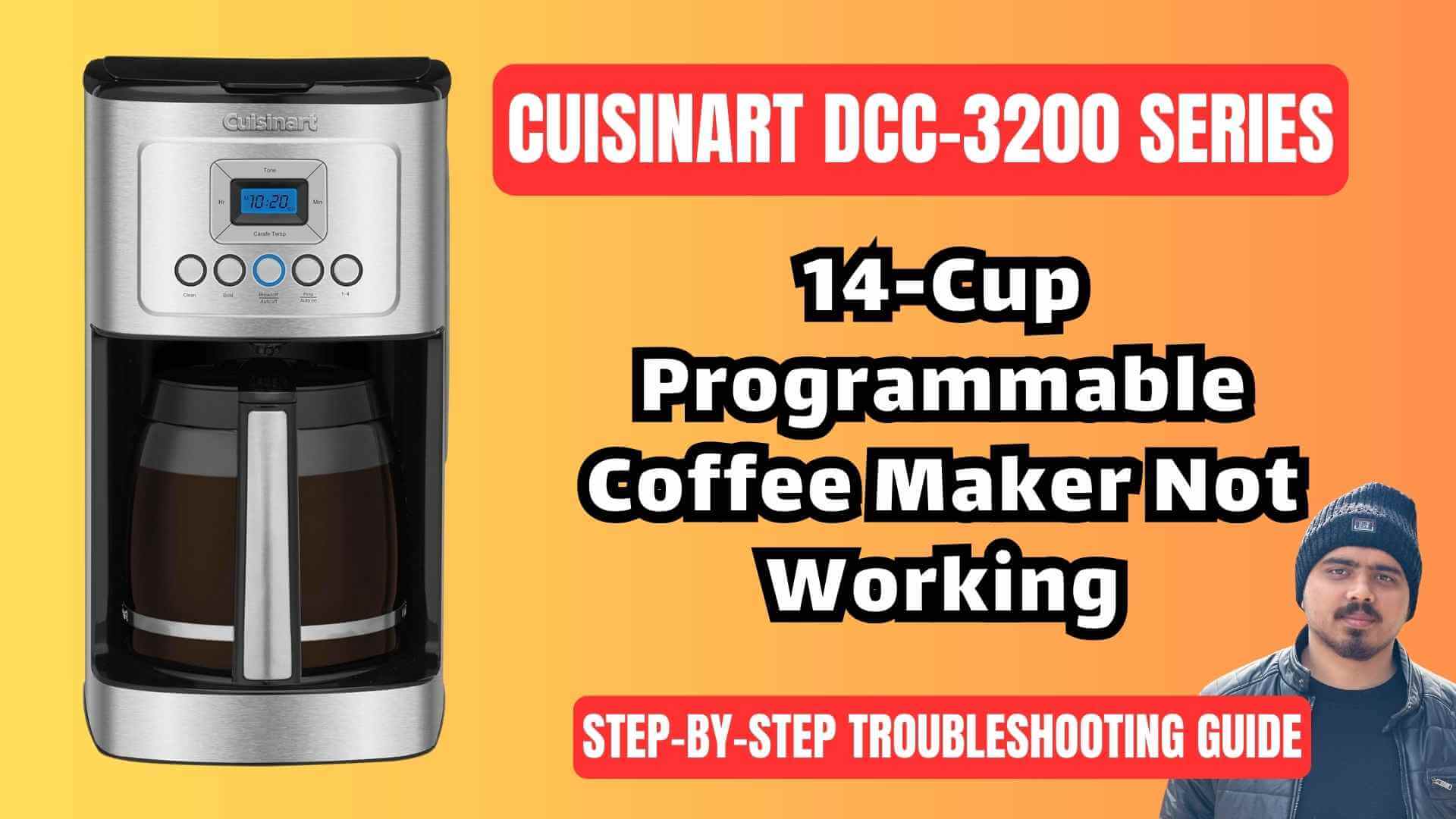 Troubleshoot Cuisinart DCC-3200 Series Coffee Maker Issues