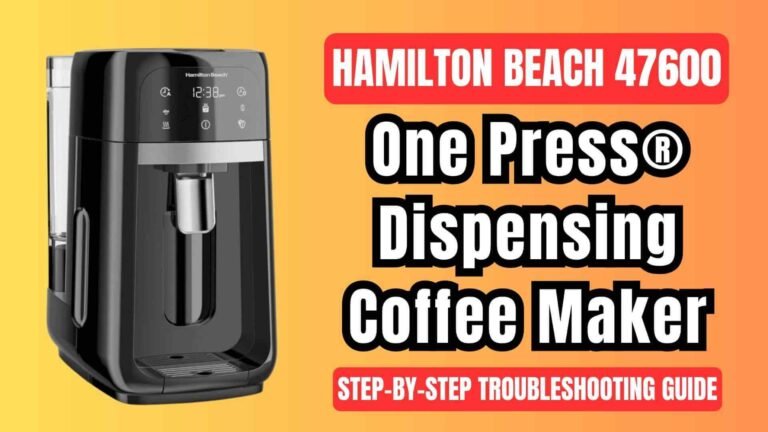 Fix Hamilton Beach 47600 One Press® Dispensing Coffee Maker