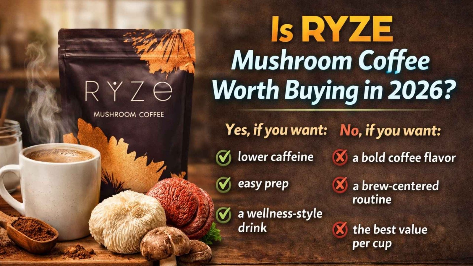 Ryze Mushroom Coffee Review 2026: Is It Worth Buying?