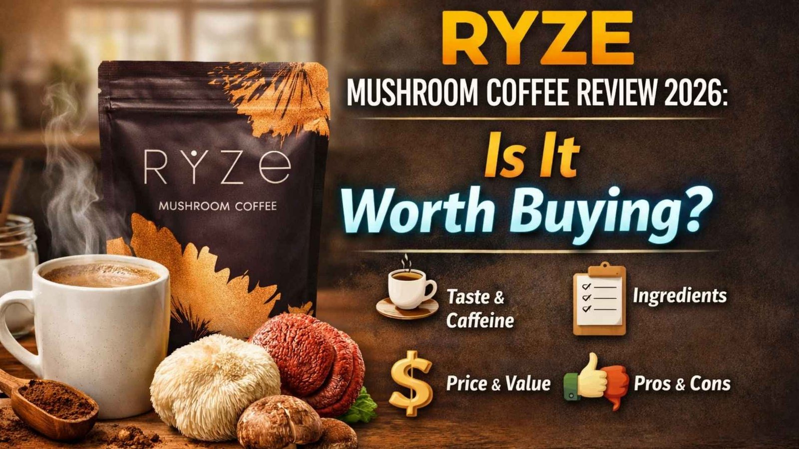 Ryze Mushroom Coffee Review 2026: Is It Worth Buying?